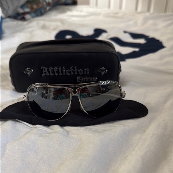Affliction | Accessories | Affliction Eyewear Metallic Sunglasses ...